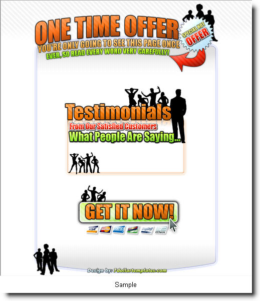 One Time Offer Templates # 4 - Private Label Rights