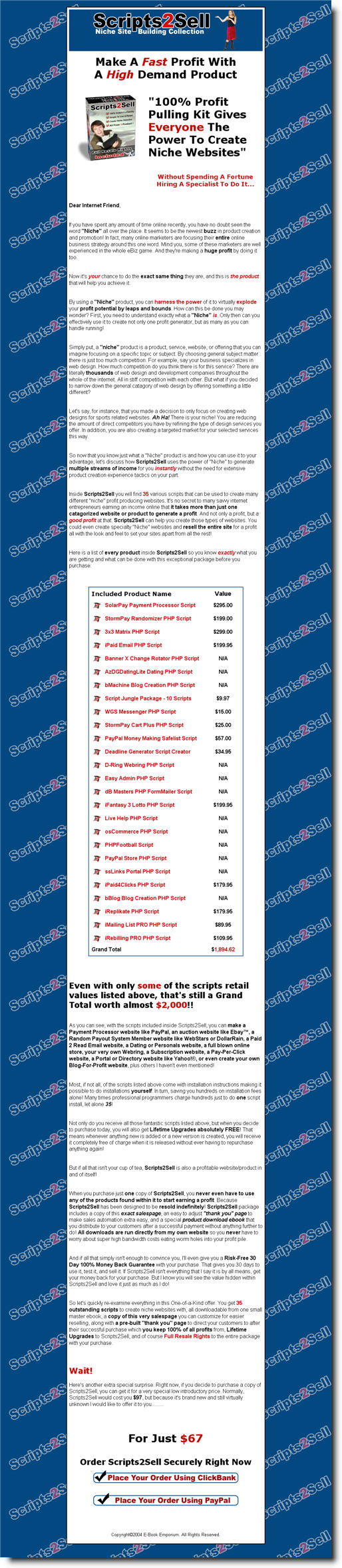 Scripts 2 Sell: Master Resale Rights - eBooks, and Software with Master Resell Rights: Master ...