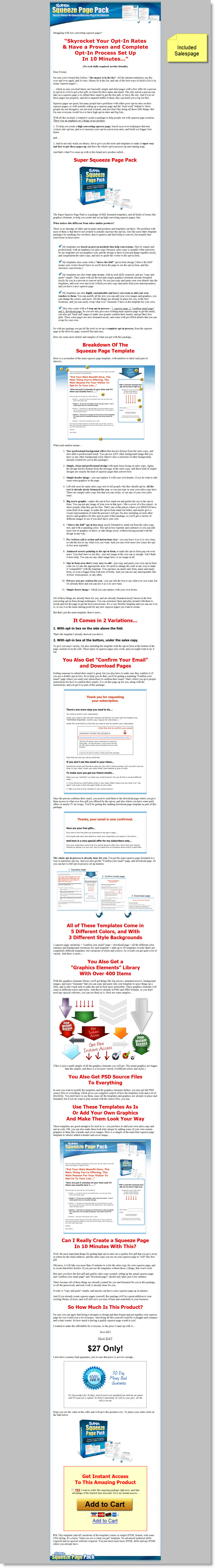 Super Squeeze Page Pack