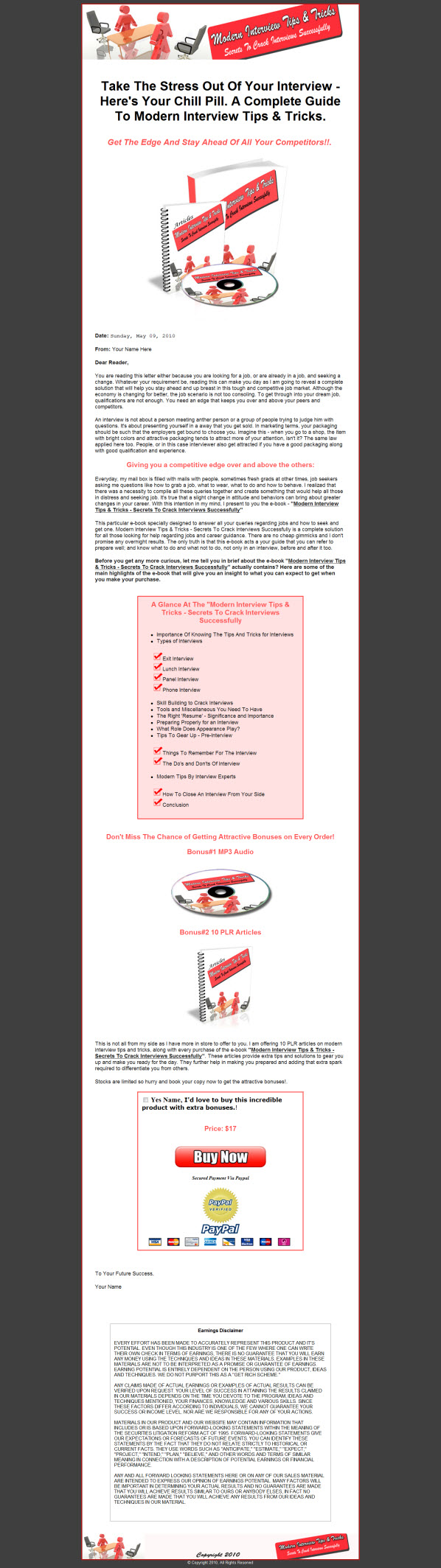 Modern Interview Tips and Tricks - eBook and Audio - Master Resell Rights