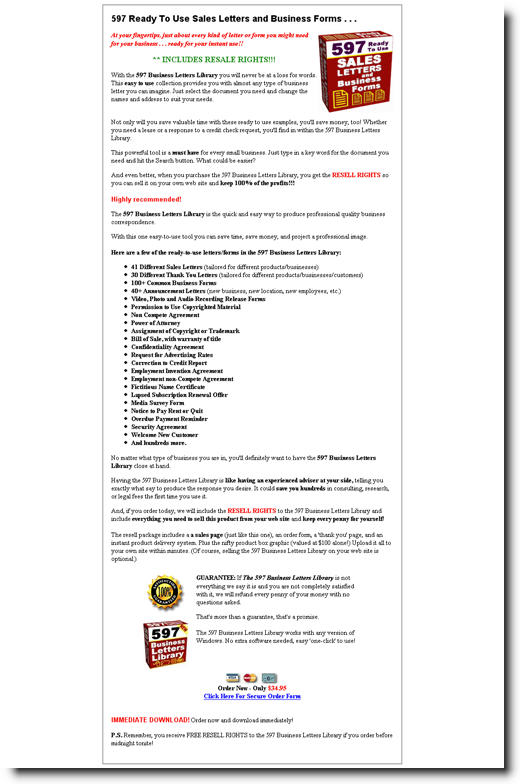 Master Resale Rights - Resell Rights Superstore: 597 Business and Sales ...