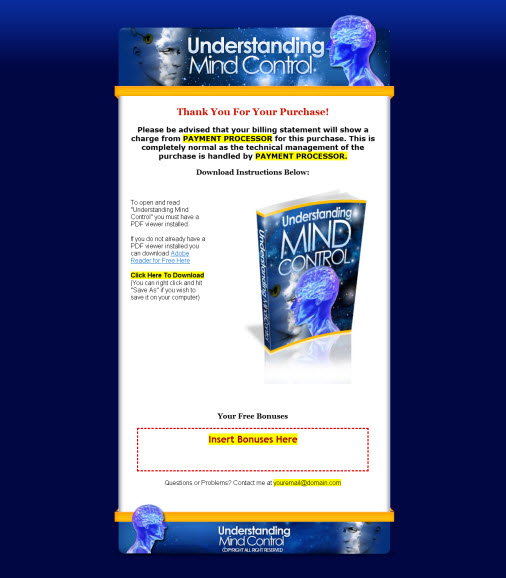 Understanding Mind Control - ebook - Private Label Rights